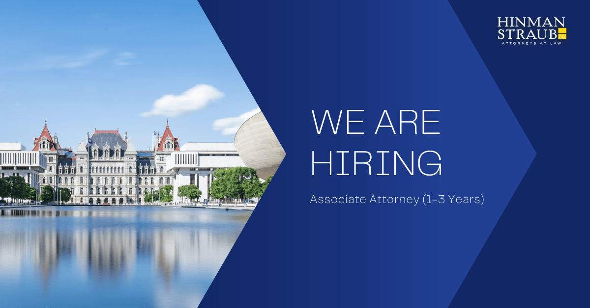 Hinman Straub Seeks Legislative Assistant Hinman Straub